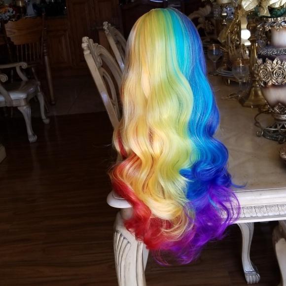 Rainbow Beauty Full Wig Rainbow Beauty Full Wig Rainbow Beauty F ...